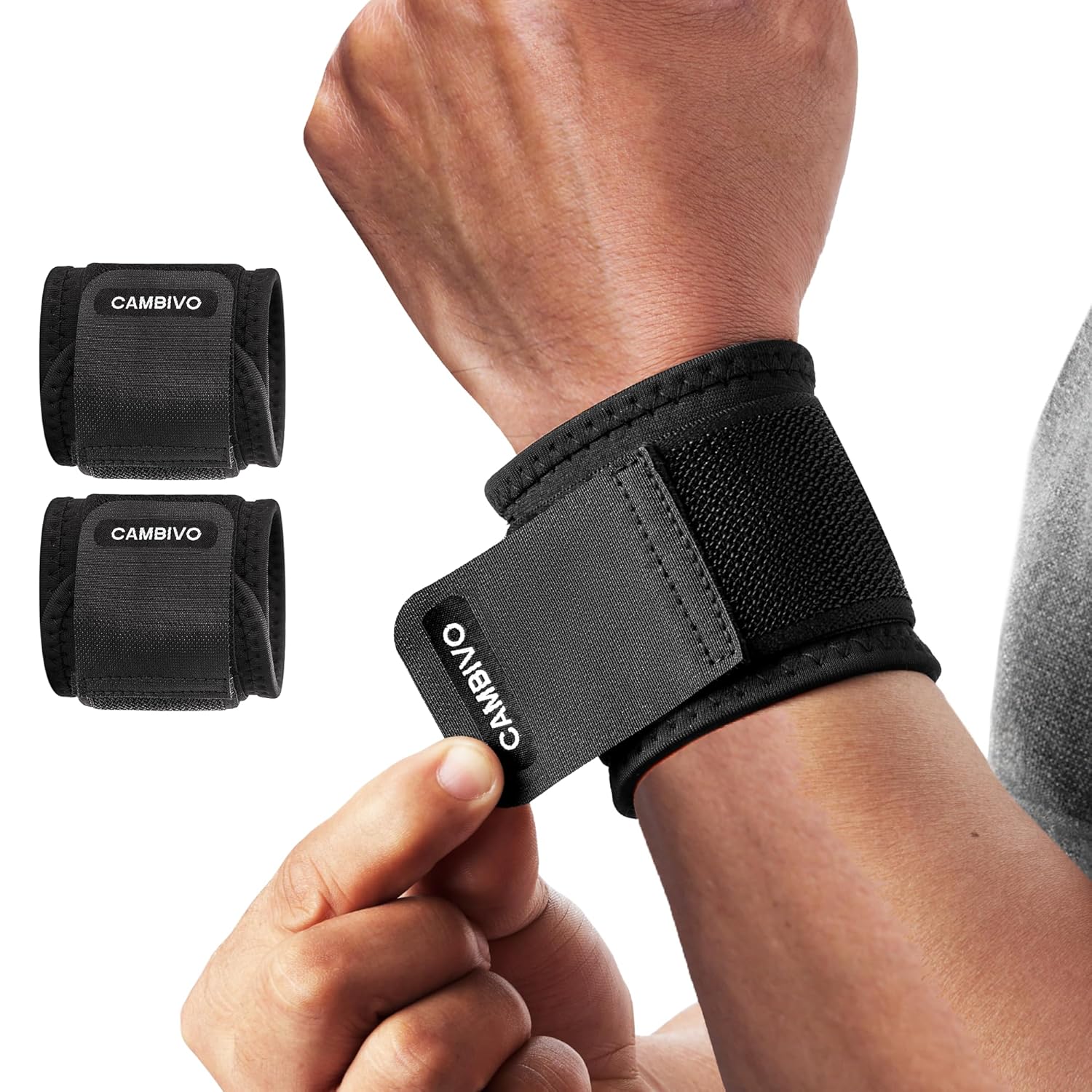 CAMBIVO Adjustable Compression Wrist Wraps for Carpal Tunnel – Cambivo