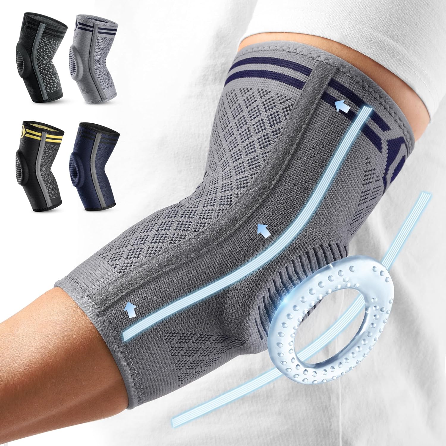Elbow Brace with Dual Stabilizers and Gel Pad - CAMBIVO – Cambivo